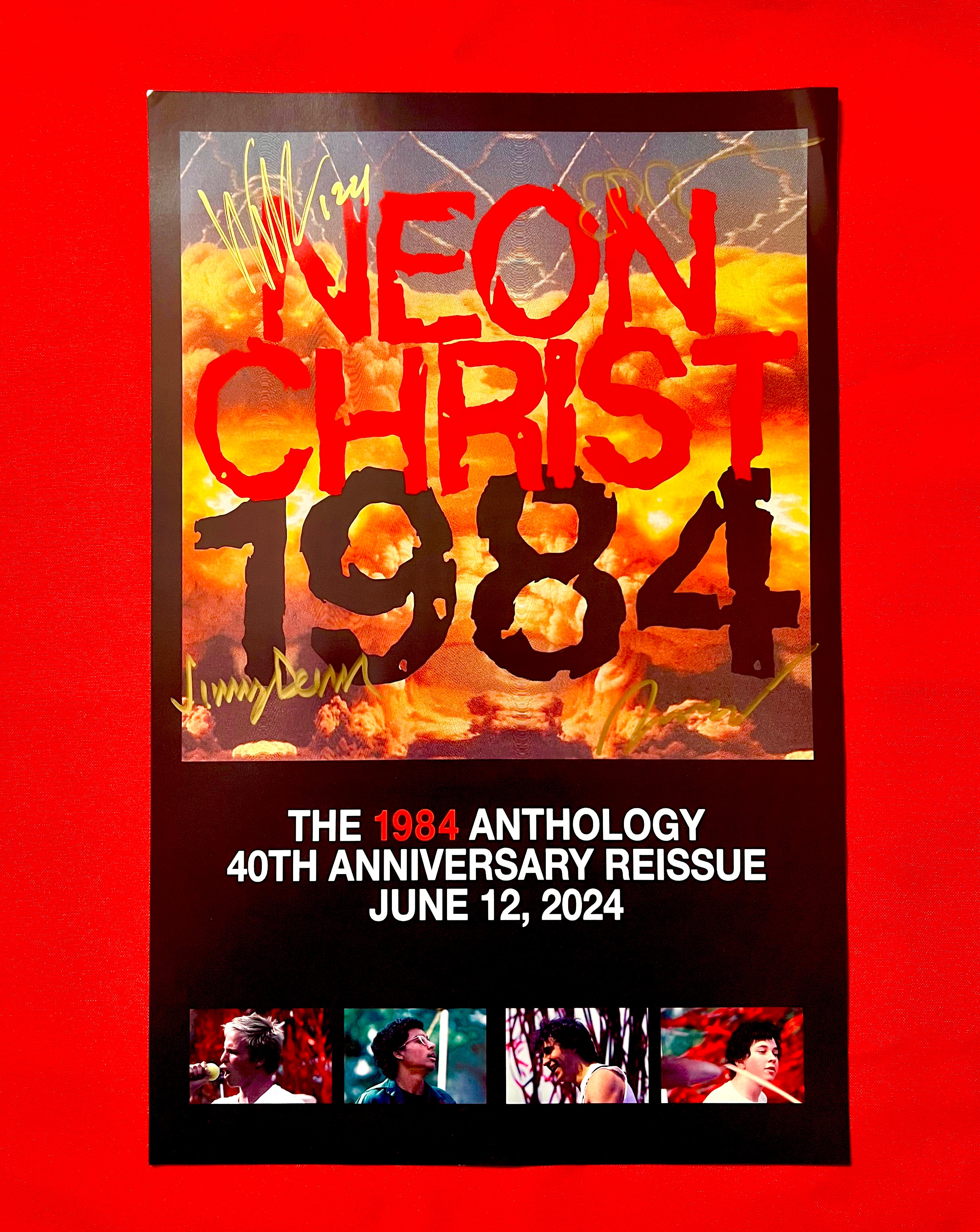 Neon Christ "1984" Poster - Autographed – DVL Recordings